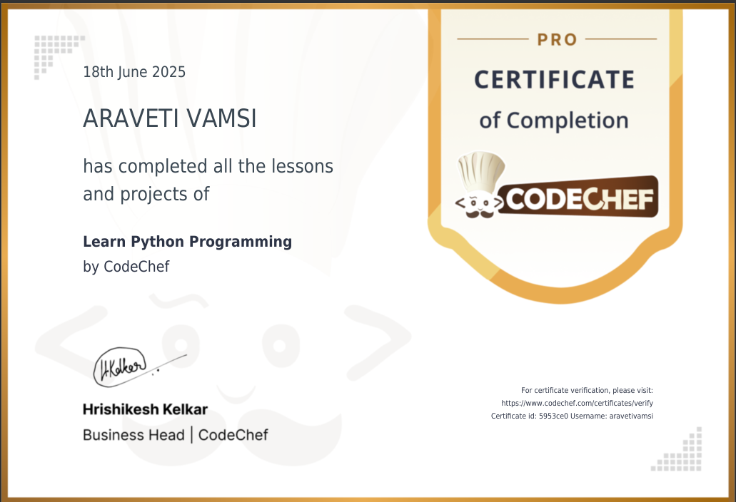 Vamsi Araveti| Portfolio